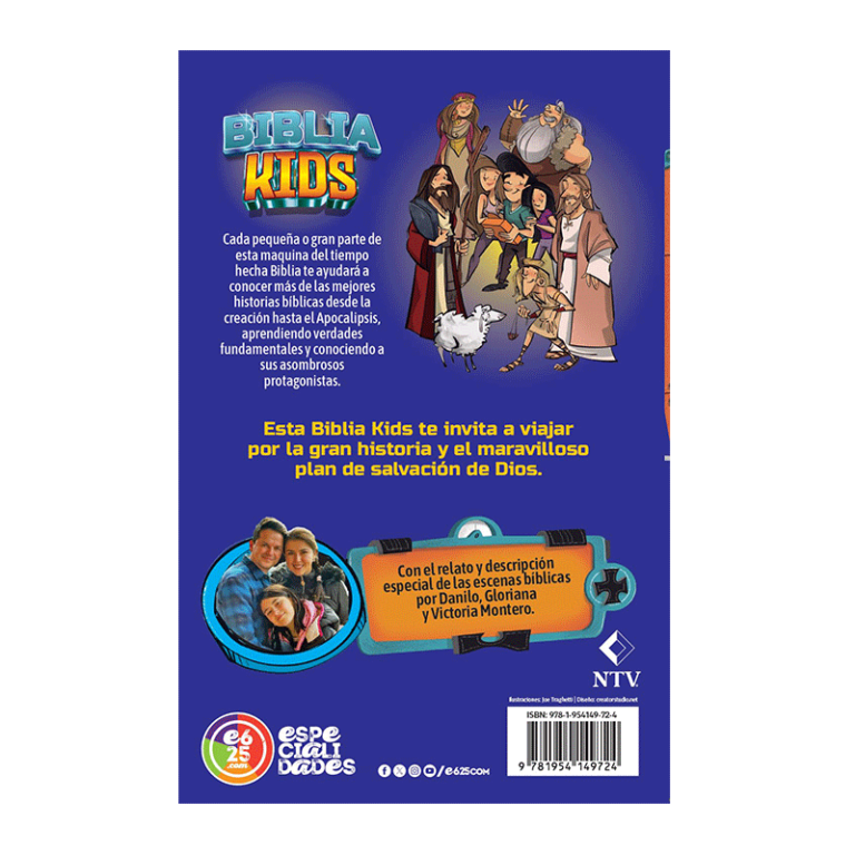 Biblia Kids: Volver a la historia NTV – Edición lujo – Librería Maranatha